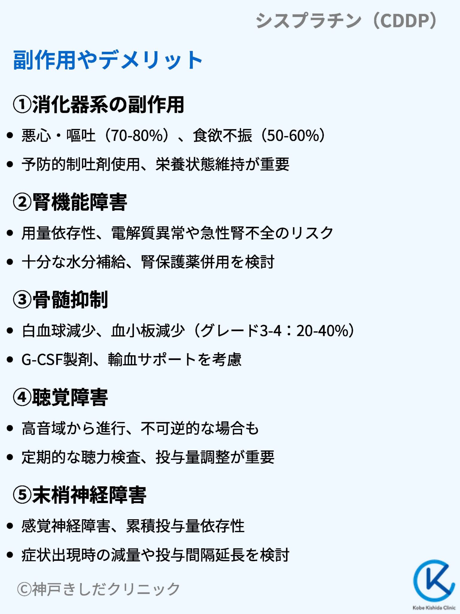 シスプラチン（CDDP）（ランダ） – 呼吸器治療薬 - 神戸きしだクリニック（神戸市中央区）