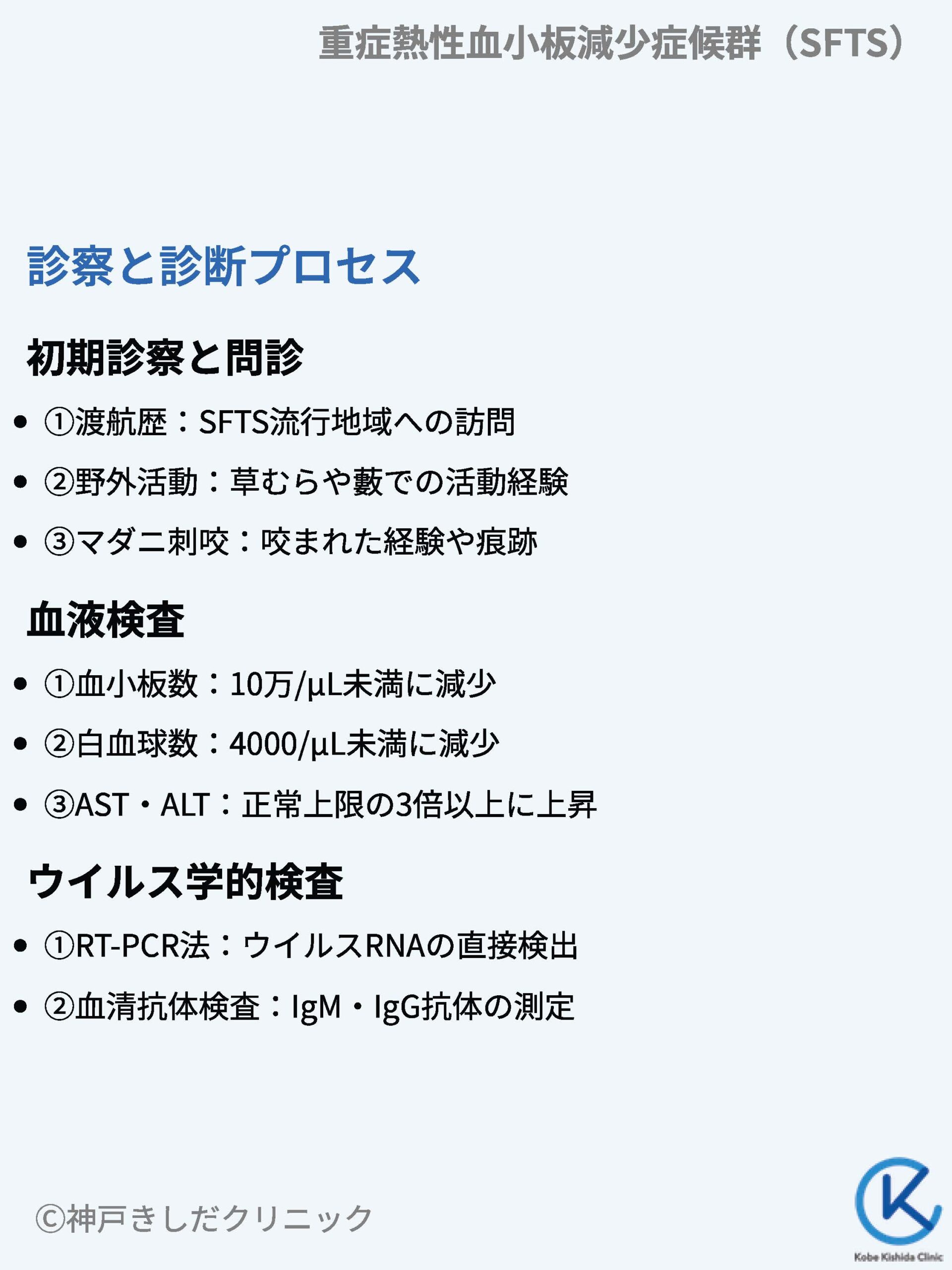重症熱性血小板減少症候群（SFTS） – 感染症 - 神戸きしだクリニック（神戸市中央区）