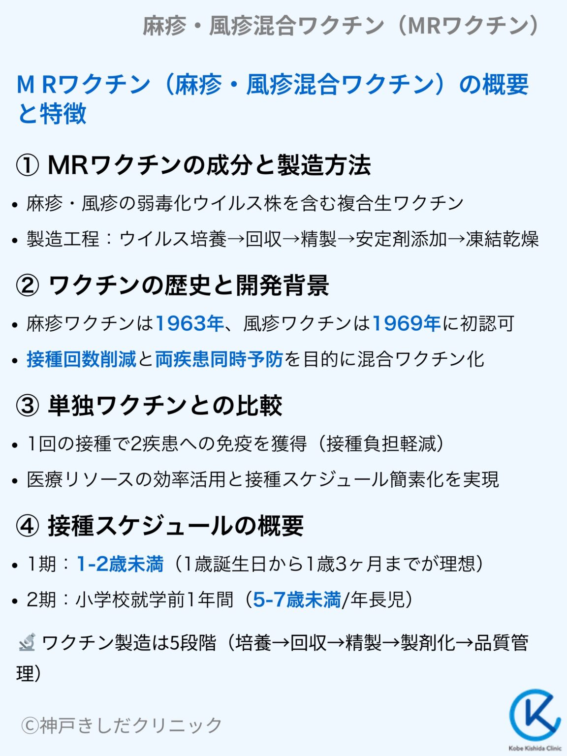 麻疹・風疹混合ワクチン（ミールビック、乾燥弱毒生麻しん風しん混合ワクチン「タケダ」、はしか風しん混合生ワクチン「第一三共」／Measles ...